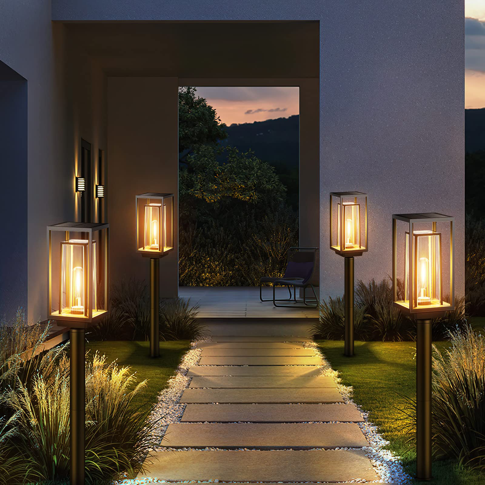 Wendes Kem Solar Landscape Lights 8 Pack | Wayfair