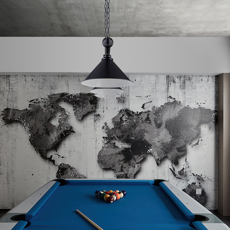 homemade pool table lights