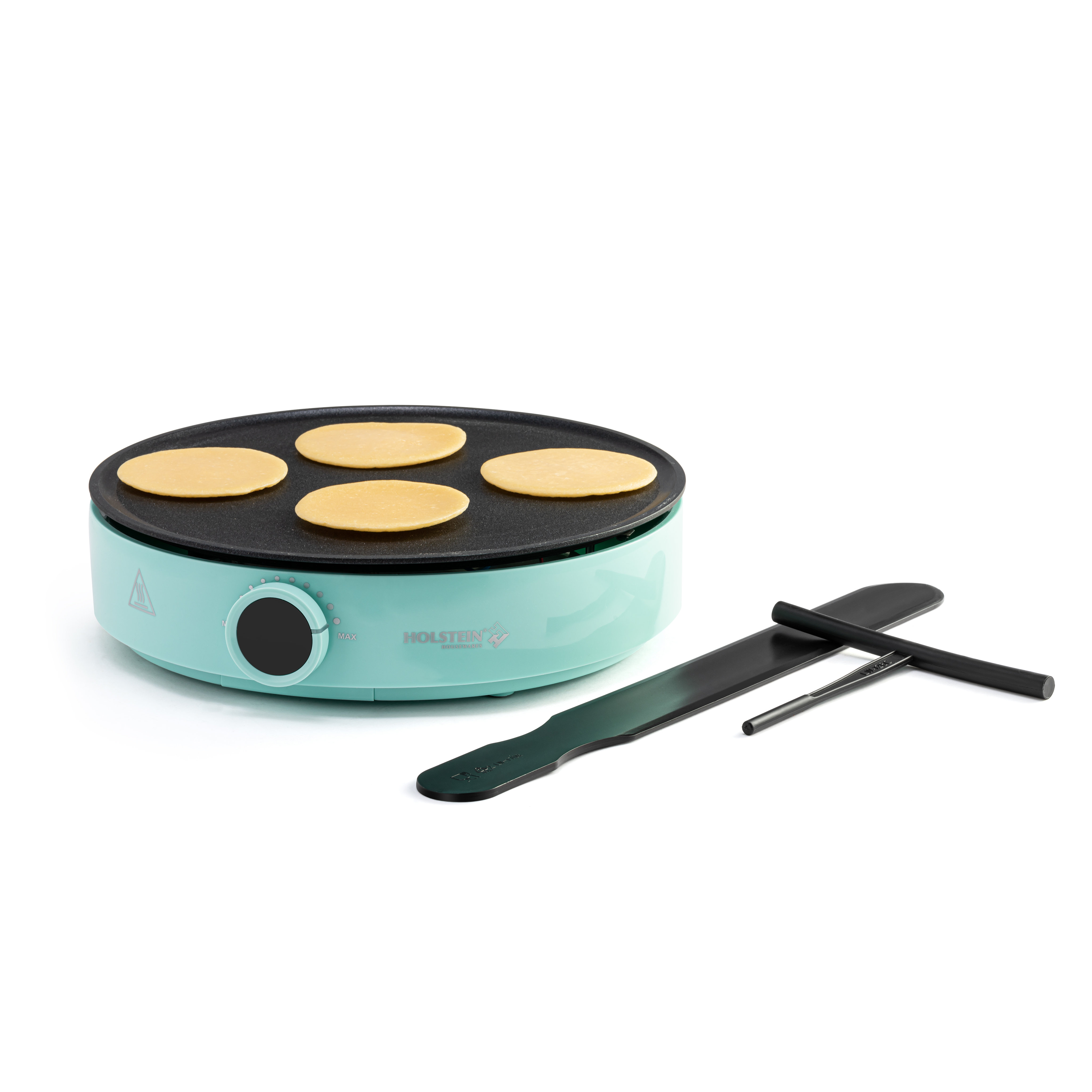 Holstein Housewares 12 Inch Electric Crepe Maker & Nonstick Griddle for ...