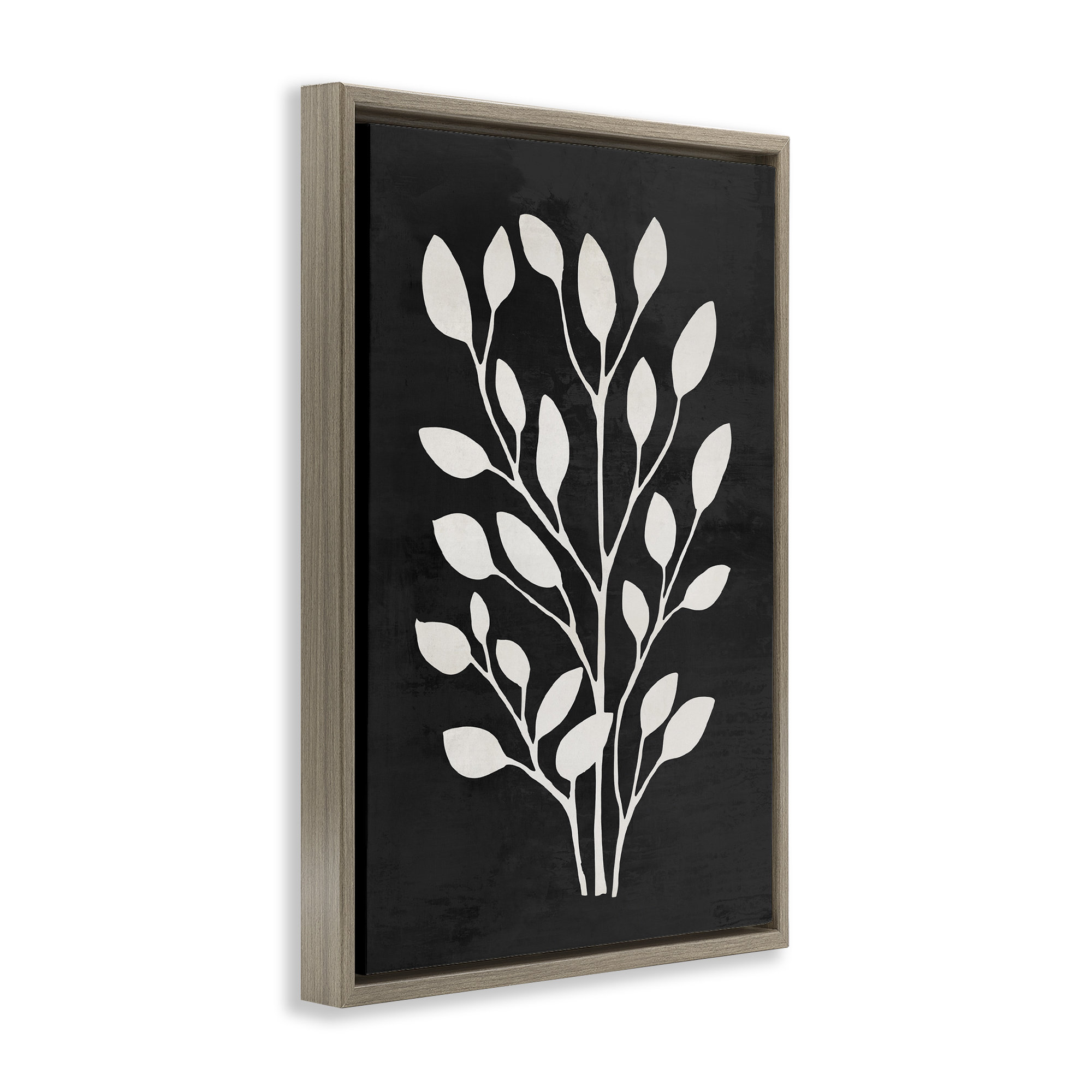 Latitude Run® Botanical Leaf Whispers Floating Frame, design by Andrea ...