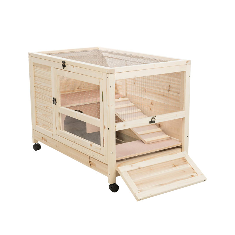 TRIXIE natura Indoor Rabbit Hutch, Pet House for Rabbits & Guinea Pigs ...