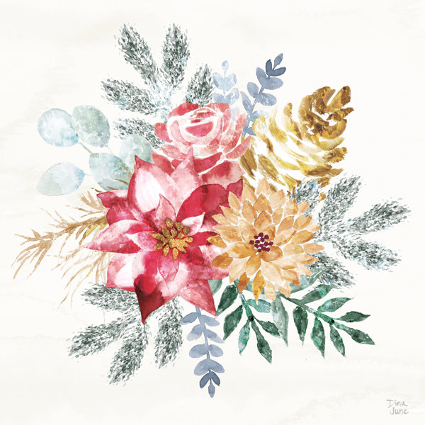 The Seasonal Aisle Holiday Sparkle II by Dina June - Wrapped Canvas ...