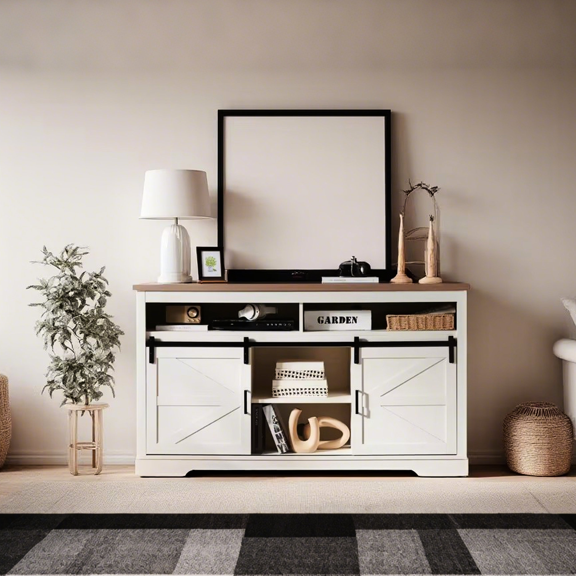 17 Stories 65+ Inch Tv Stand, -style Entertainment Center With Sliding ...