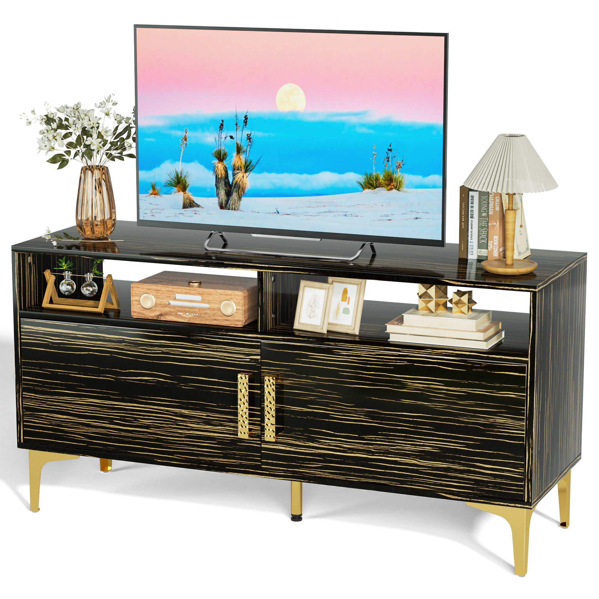 Mercer41 Analina Living Room TV Stands for 55 inch TV - Wayfair Canada