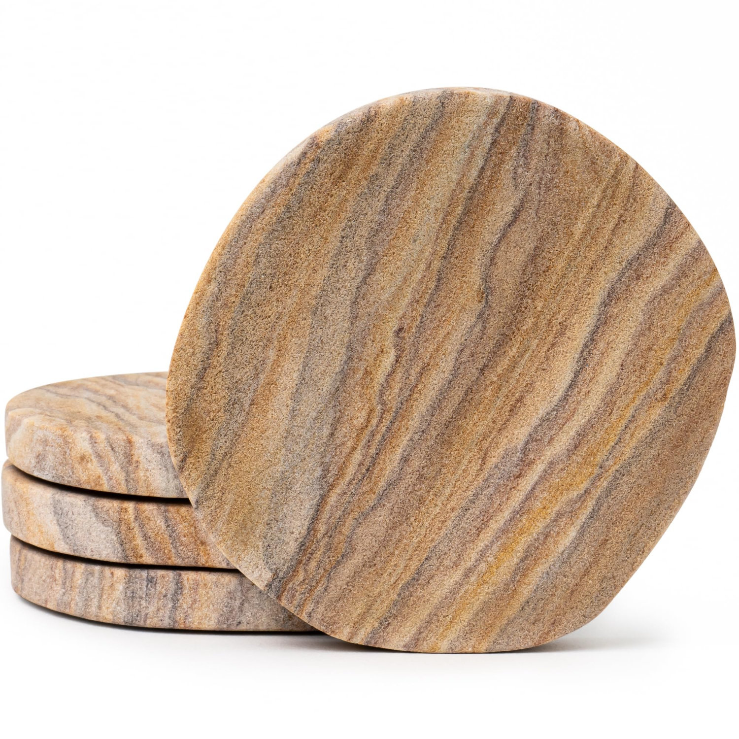 Stack man Absorbent Coasters Set Of 4 - Water Absorbing Sandstone ...