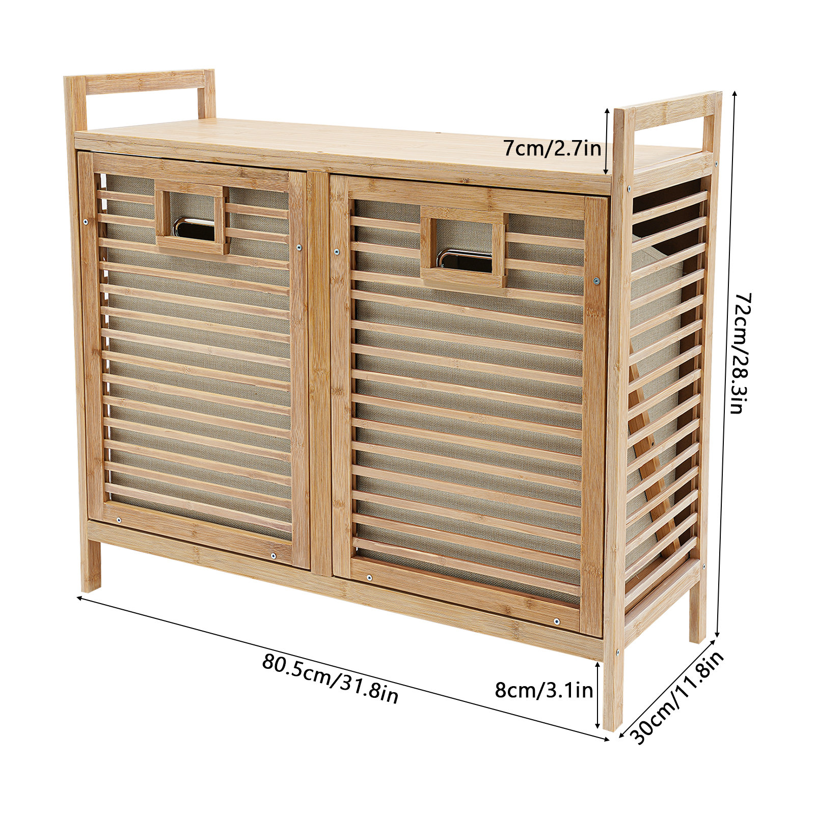 Longshore Tides Wood Cabinet Laundry Hamper & Reviews - Wayfair Canada