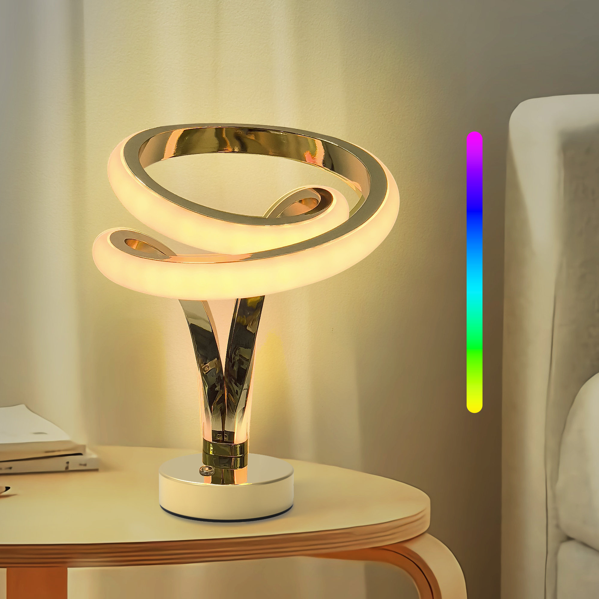 Wrought Studio™ Irbin RGB LED Novelty Table Lamp & Reviews | Wayfair