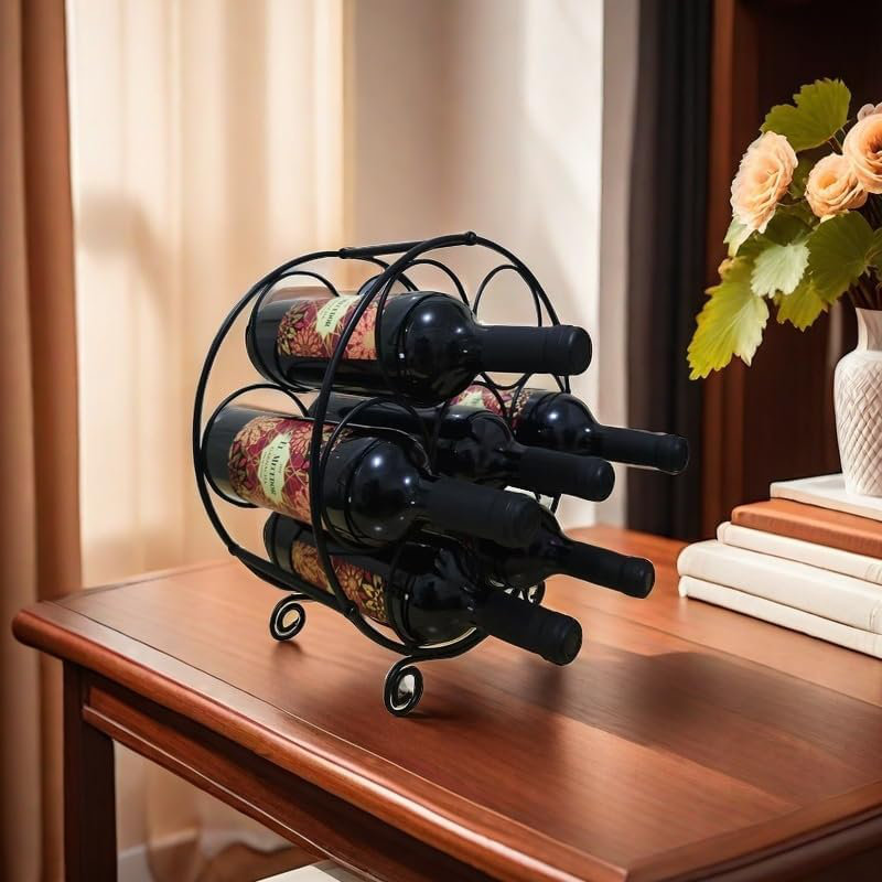 Latitude Run® Wine Rack, Sturdy And Durable Wine Storage Cabinet Shelf ...