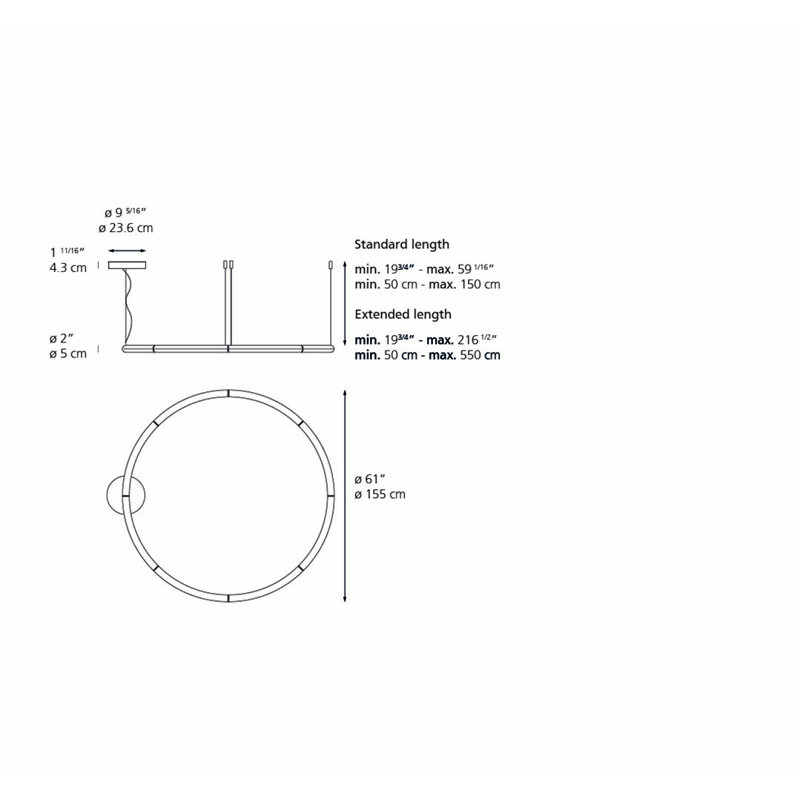 Artemide Alphabet of Light LED Chandelier | Wayfair