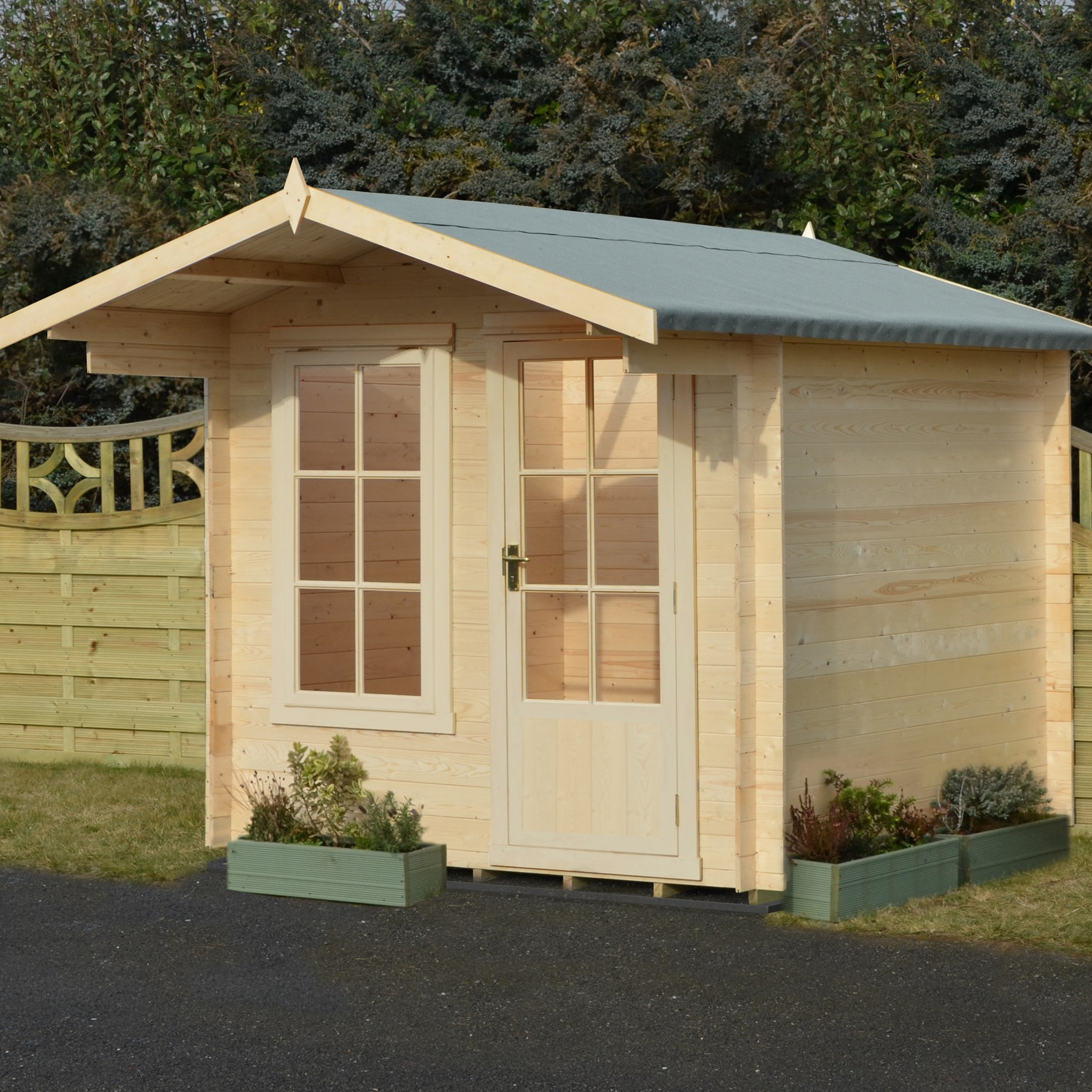 Shire GB Crinan 10 x 10 Ft. 19 mm Log Cabin | Wayfair.co.uk
