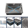 fengshu 27" X 19" Rectangular Undermount Sink - Stainless Steel With ...