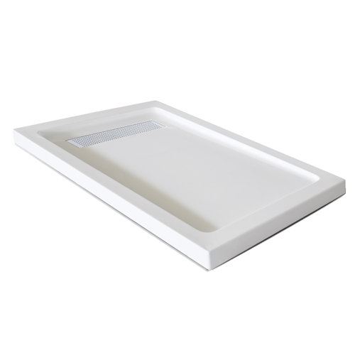 Jade Bath 48'' W 32'' D Linear Drain Rectangular Shower Base & Reviews ...