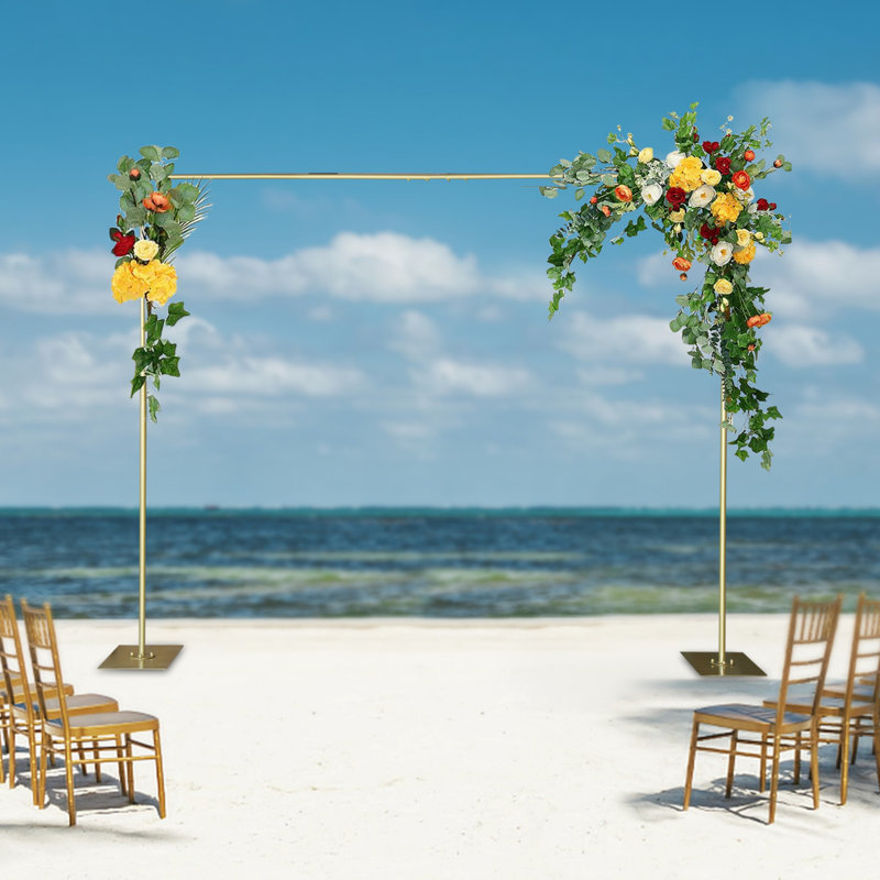 DENFER 9.8ft Steel Wedding Backdrop Stand & Reviews | Wayfair