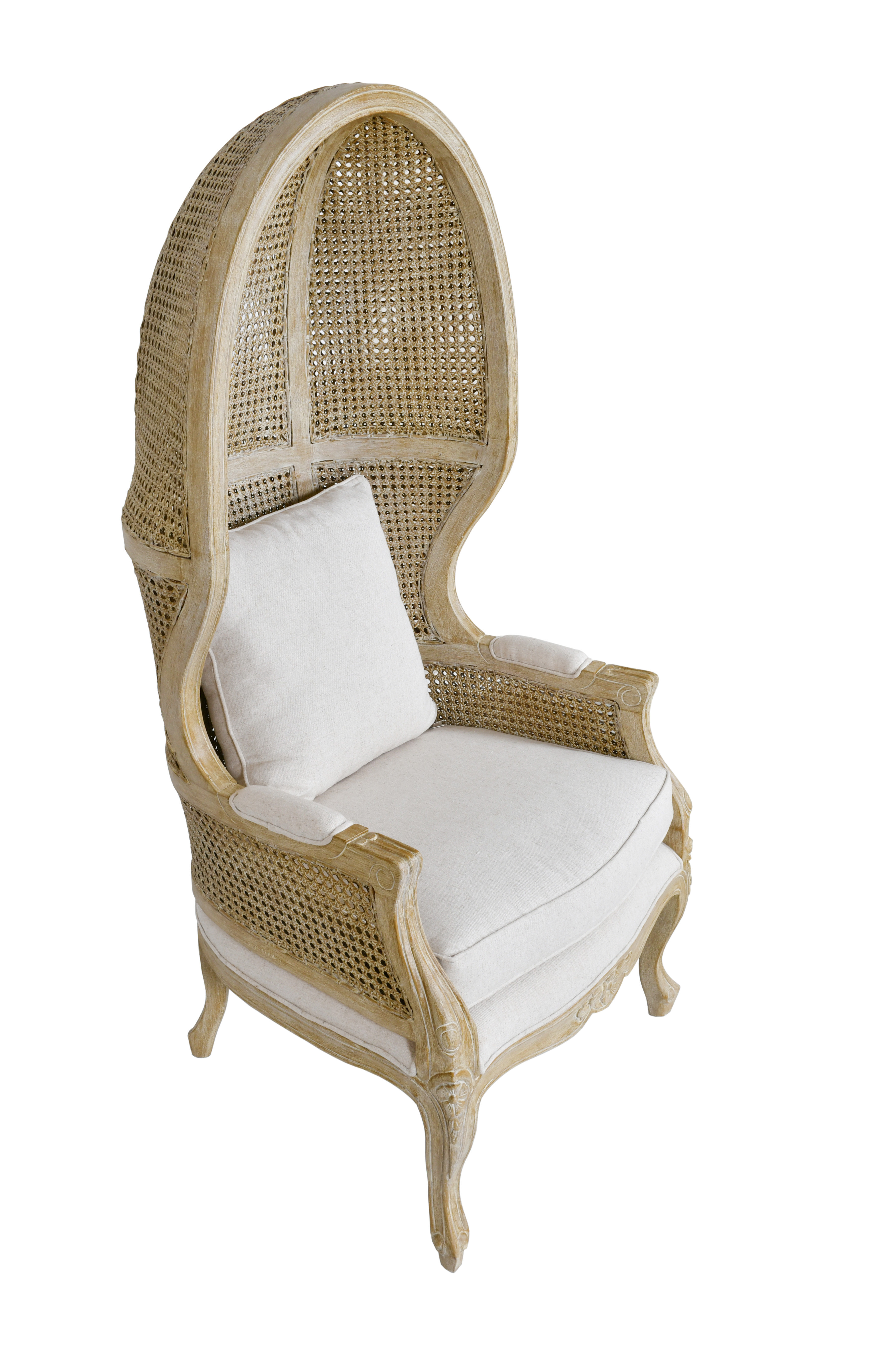 One Allium Way® Havel Linen Balloon Chair & Reviews | Wayfair