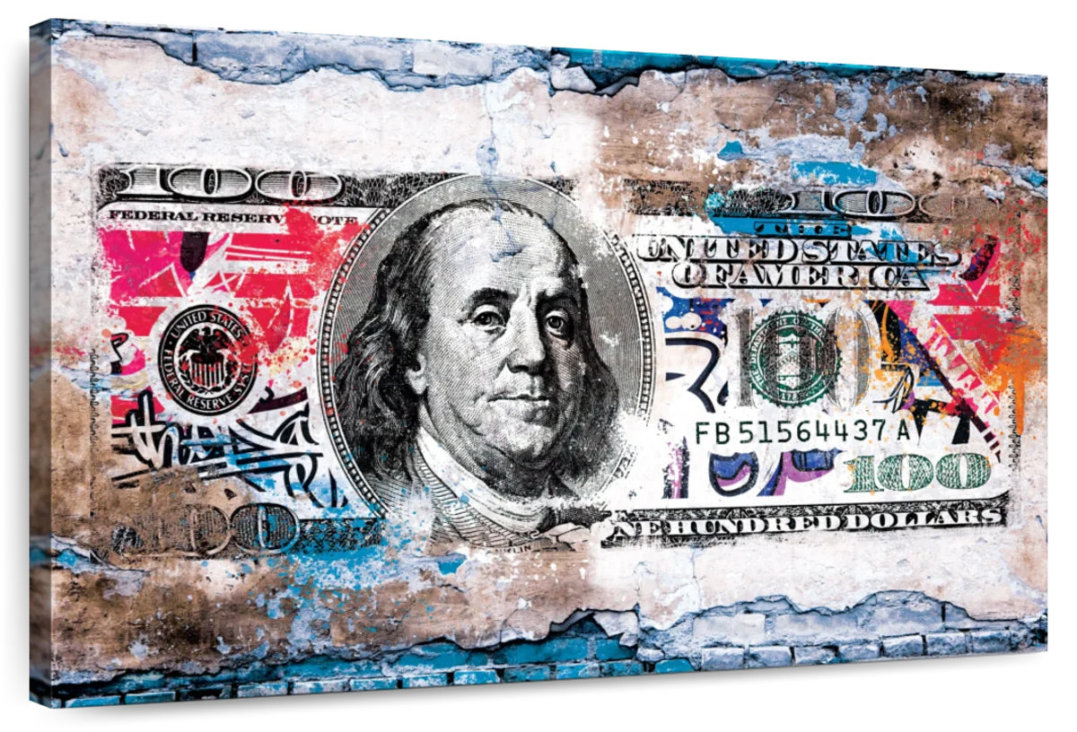 Trinx Brickwork Benjamin Dollar Bill | Wayfair