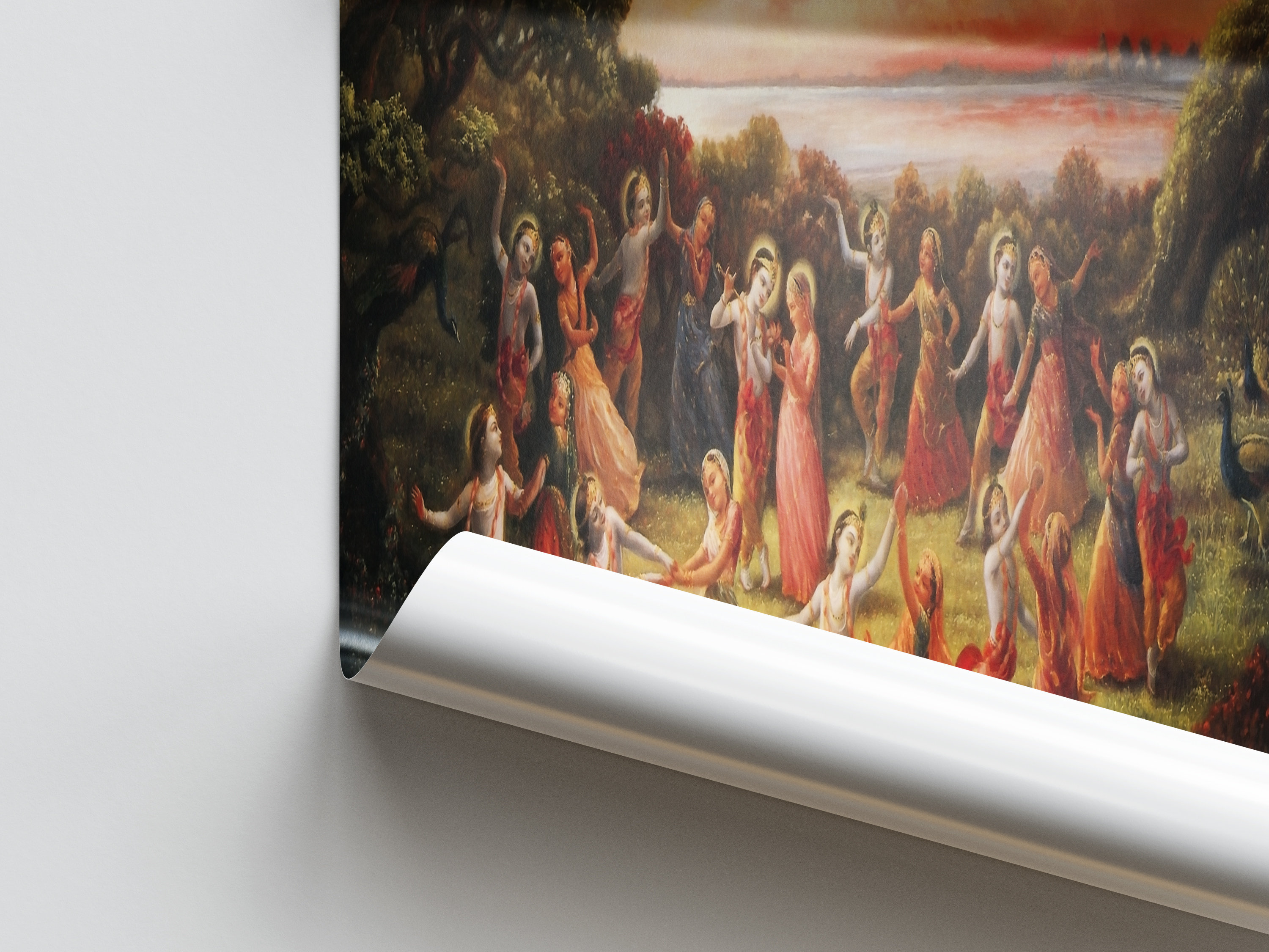 Charlton Home® Rasa Lila Dance of Radha Krishna, Rasa Lila Dance Poster ...