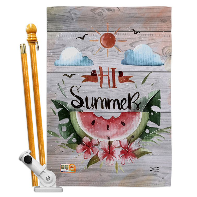 Angeleno Heritage Double Sided 40'' H x 28'' W Polyester Flag Set ...