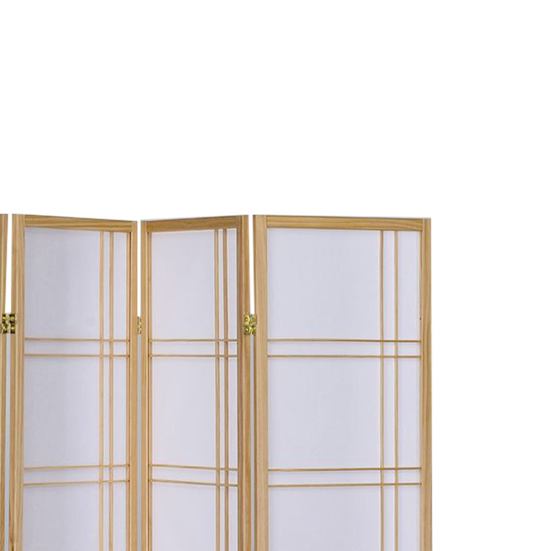Ebern Designs Hernadez Natural 4 Panel Screen | Wayfair
