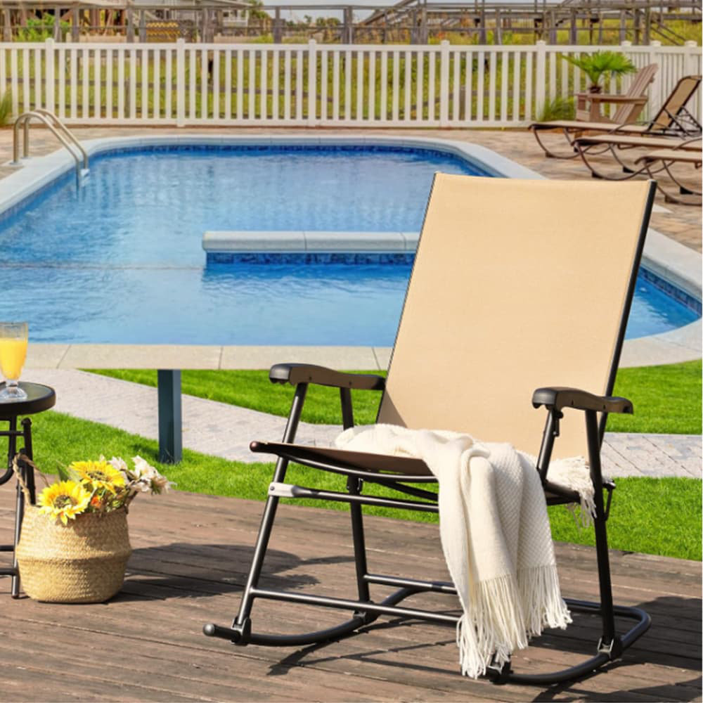 Winston Porter Shanteal Metal Rocking Chair | Wayfair