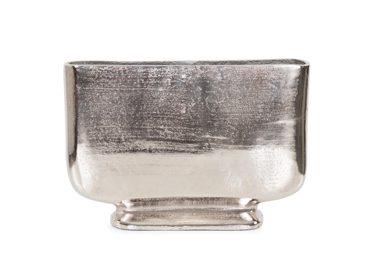 Ivy Bronx Bowden Silver Vase- Wide | Wayfair