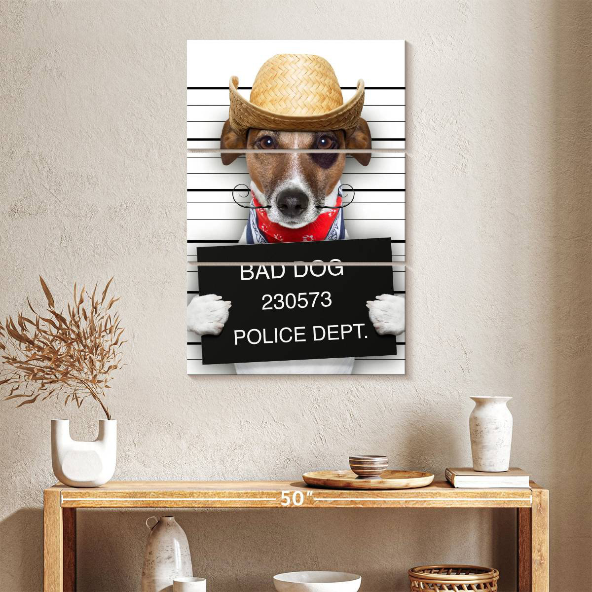 Ebern Designs Brampt Bad Dog Mugshot - Wayfair Canada