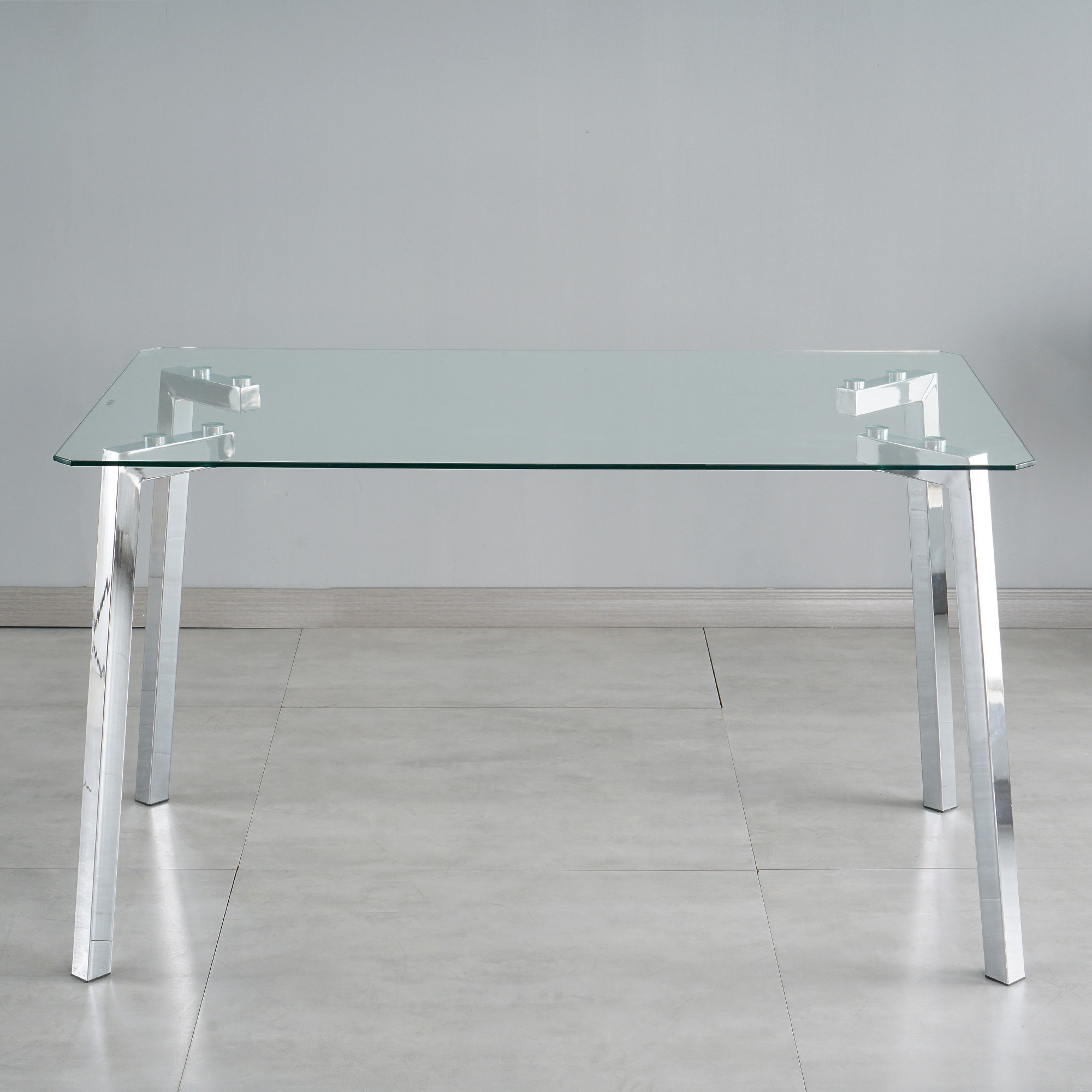 Mercer41 Modern Minimalist Rectangle Glass Dining Table (Only Tables ...