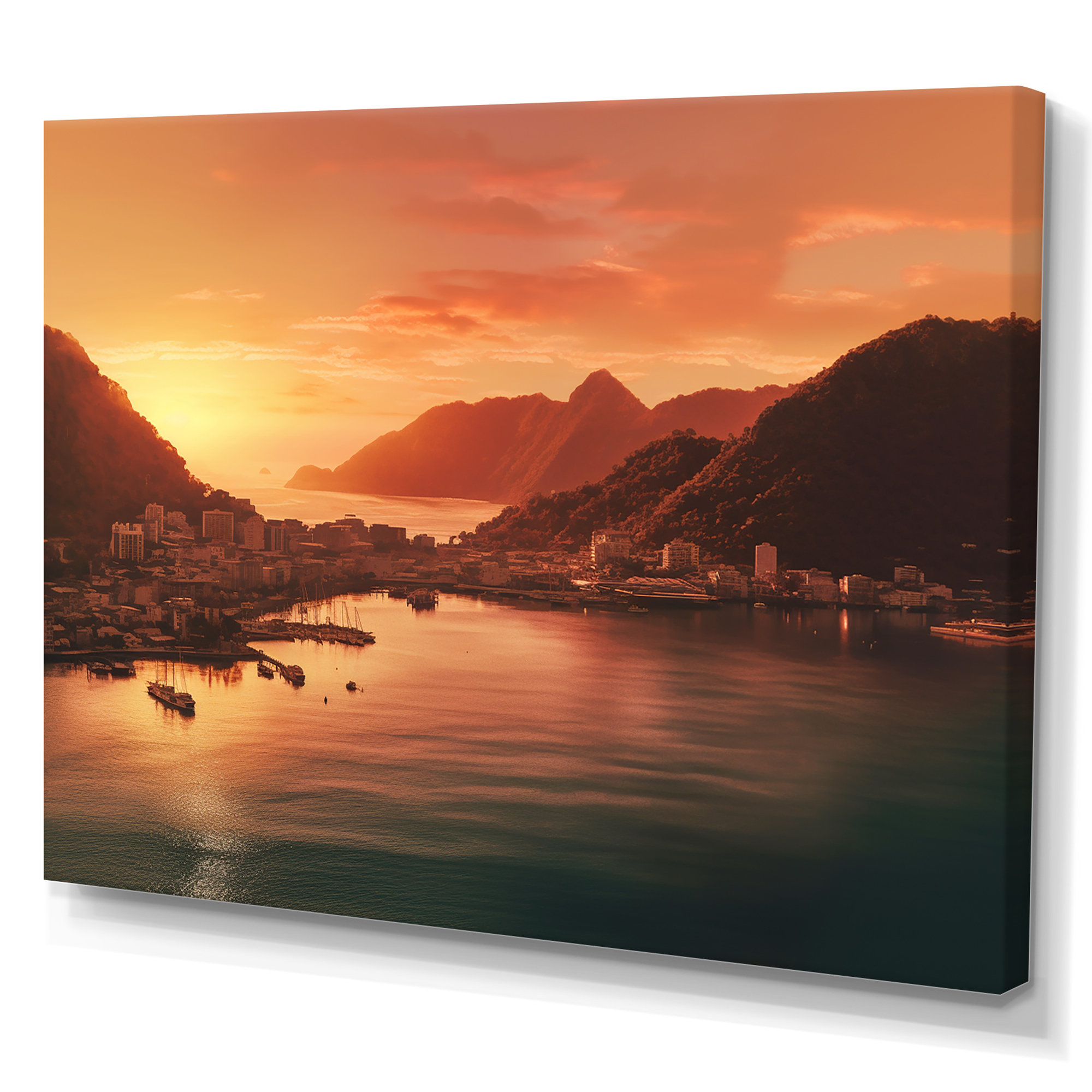 Millwood Pines Glorious Brazilian Sunset Over Majestic River I On ...