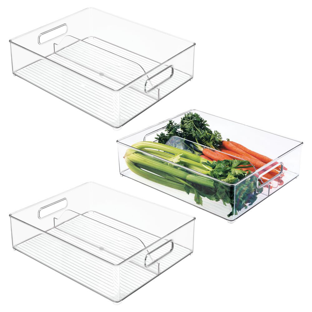 iDesign Divided Pantry Bin for Kitchen Storage - Organize Snacks, Food ...