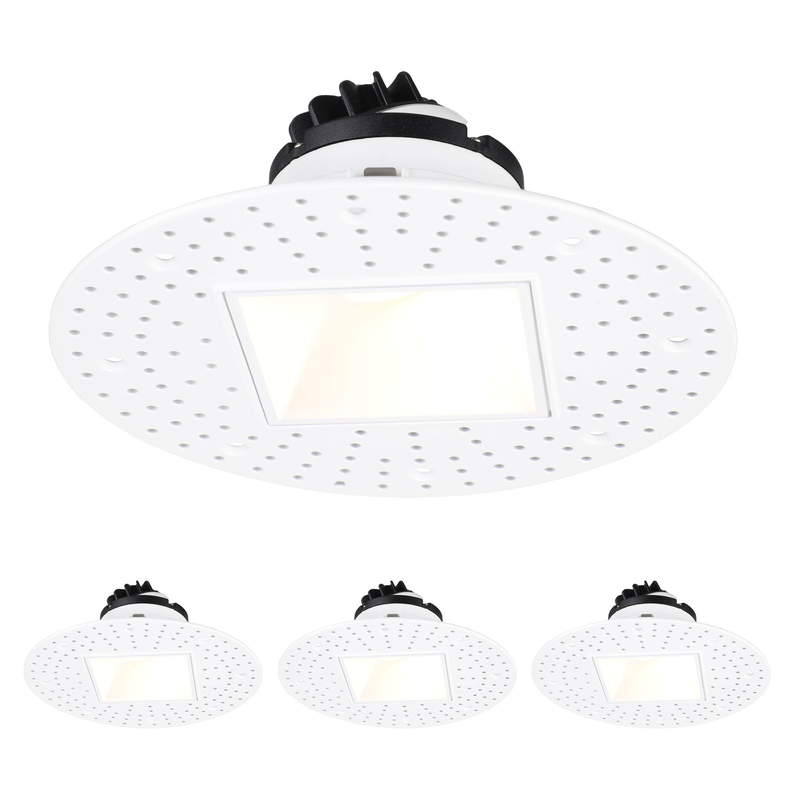 TORCHSTAR 5Cct Square Trimless 3-Inch Led Gimbal Recessed Light, 9W ...