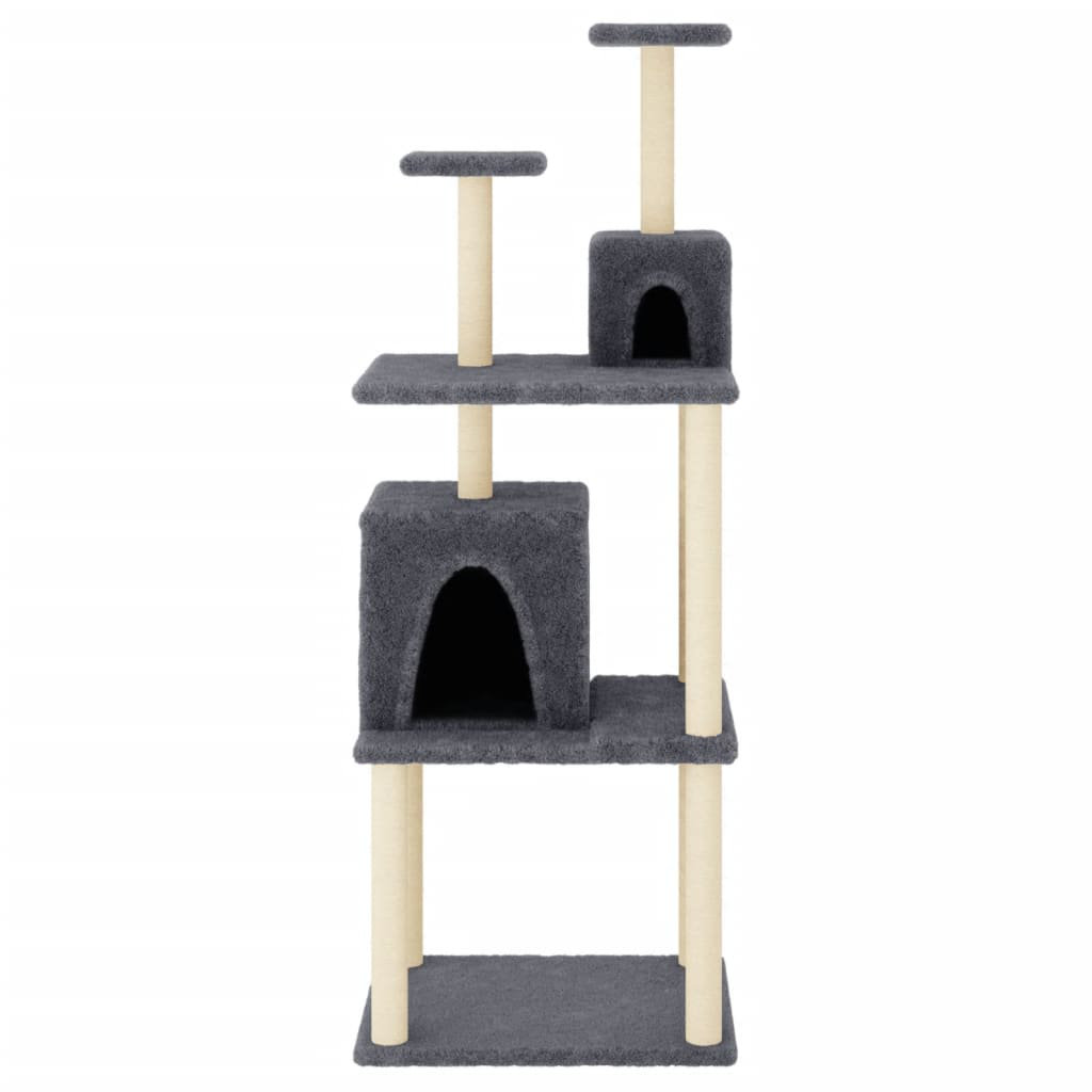 vidaXL Cat Tree Engineered wood 65.7 in Cat Tree Rectangular | Wayfair
