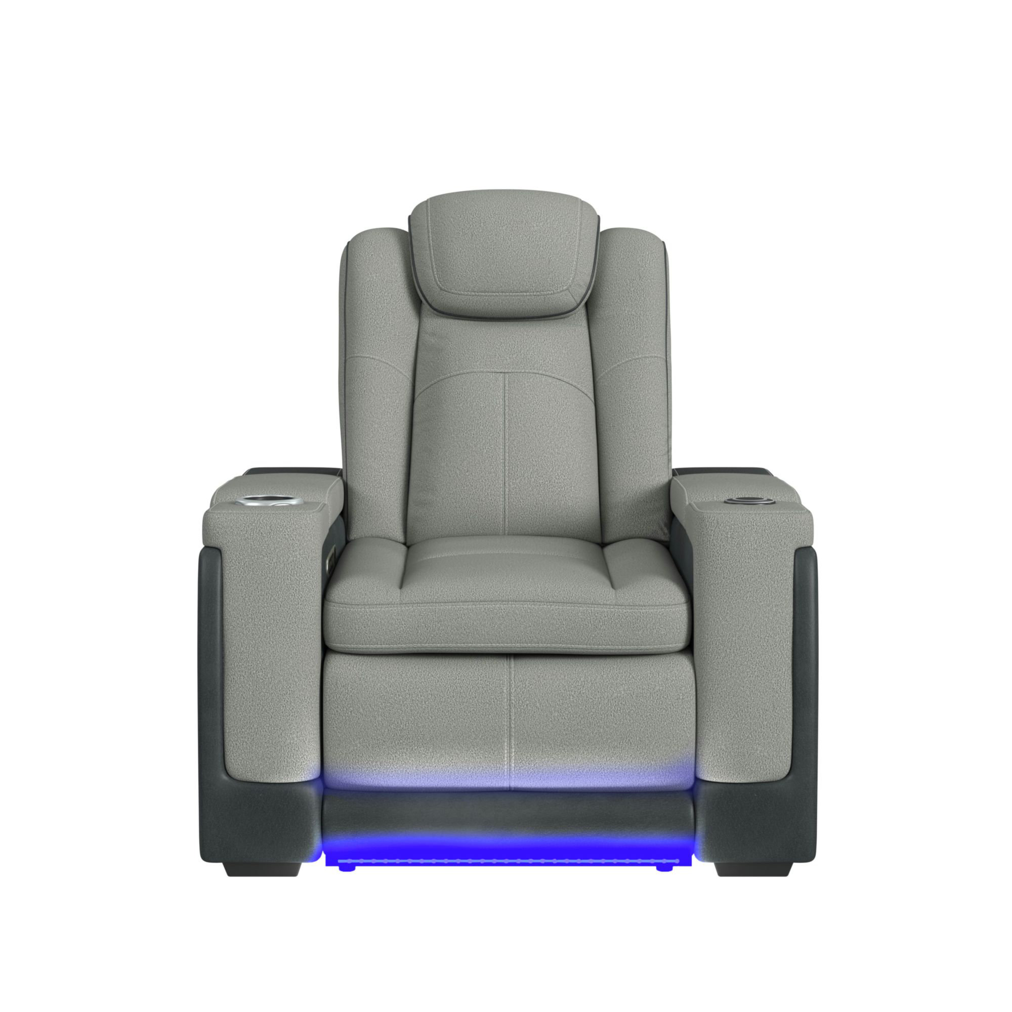Wrought Studio™ Olvan Power Motion Recliner with Power Headrest, Led ...