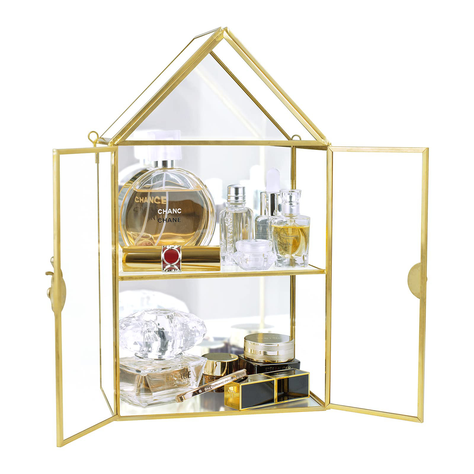 Everly Quinn Glass Cabinet Display, Small Glass Display Curio Cabinets ...