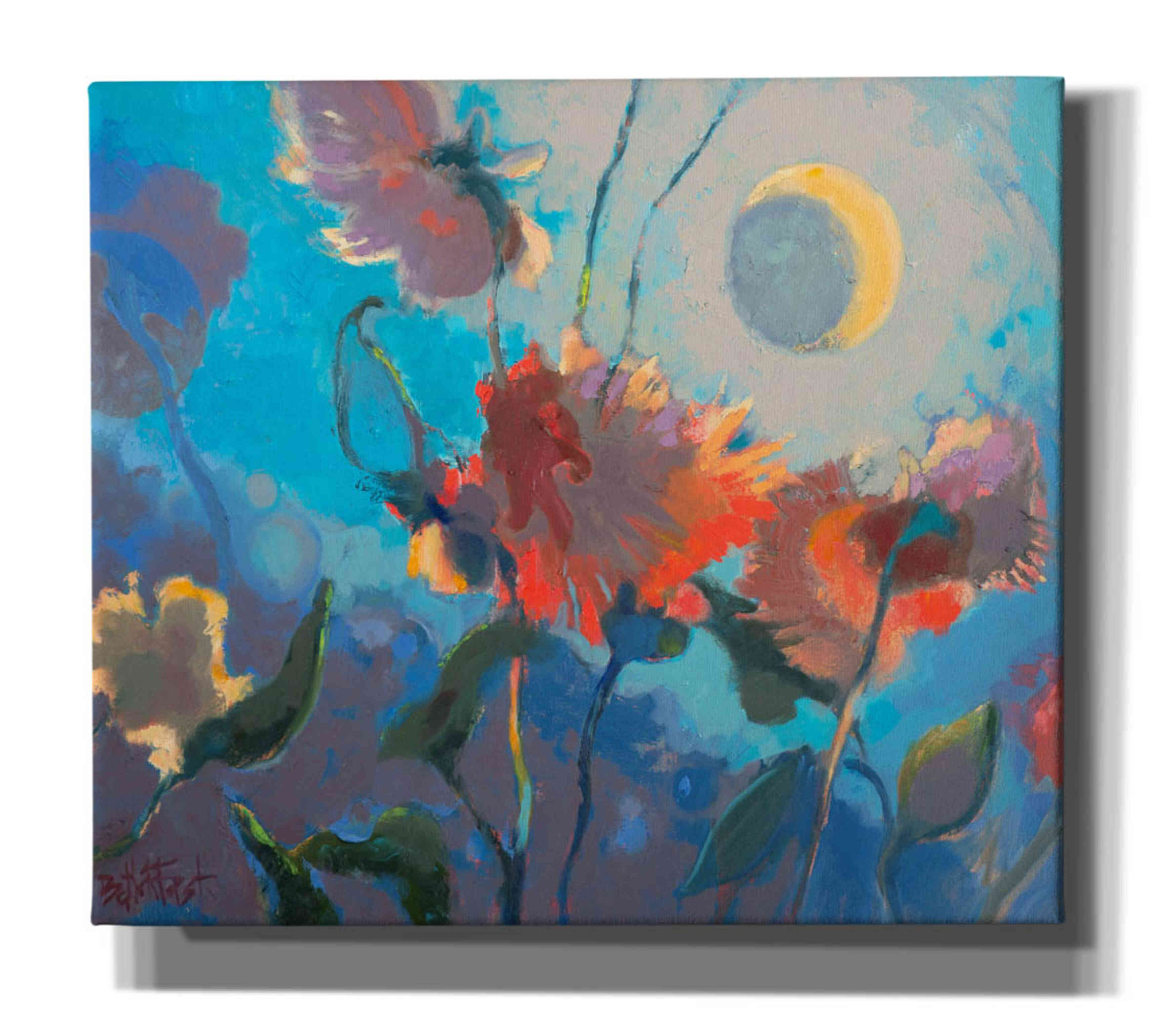 Red Barrel Studio® Dahlia Moonglow by Beth Forst - Wrapped Canvas ...