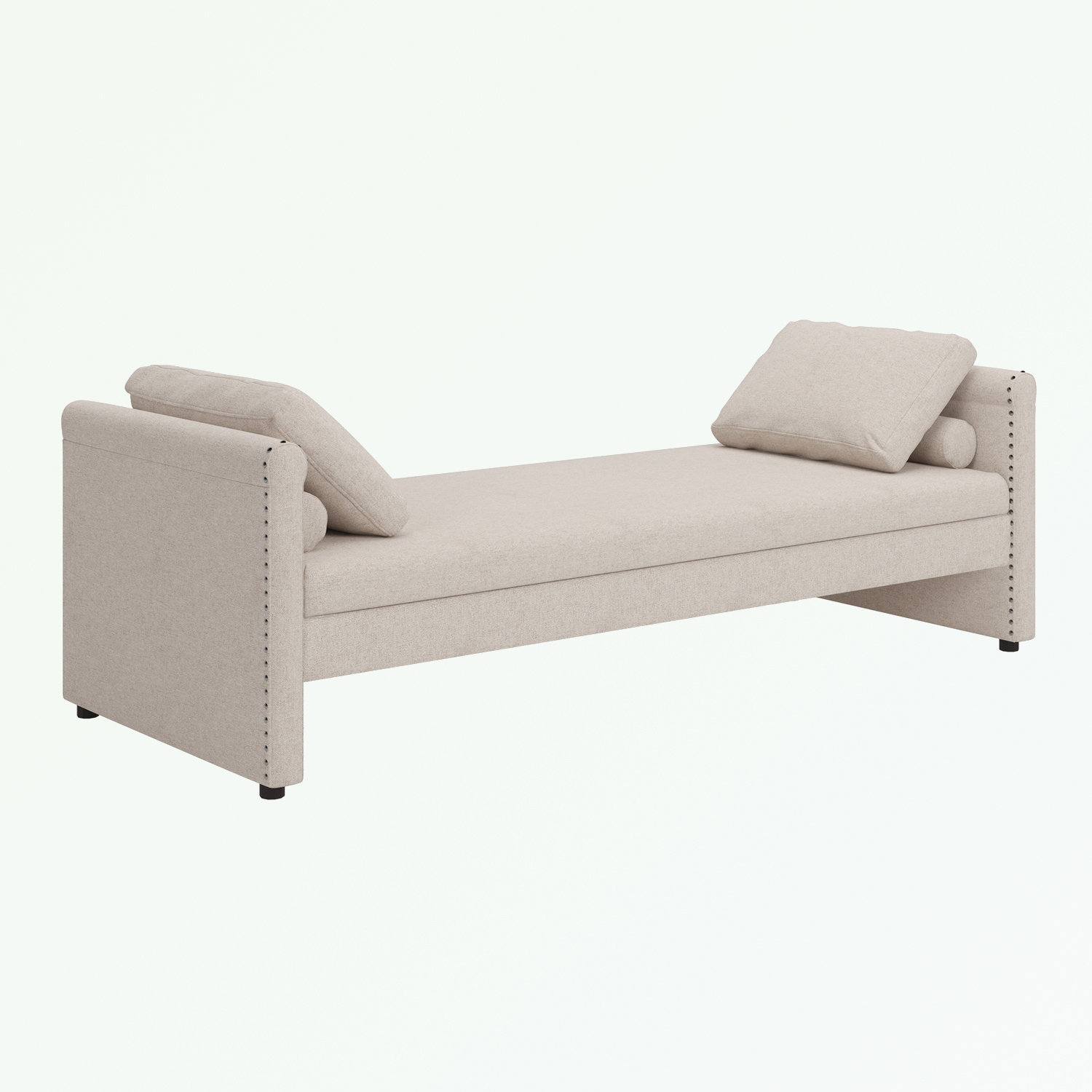 Brayden Studio Modern Upholstered Daybed with Pillows | Wayfair