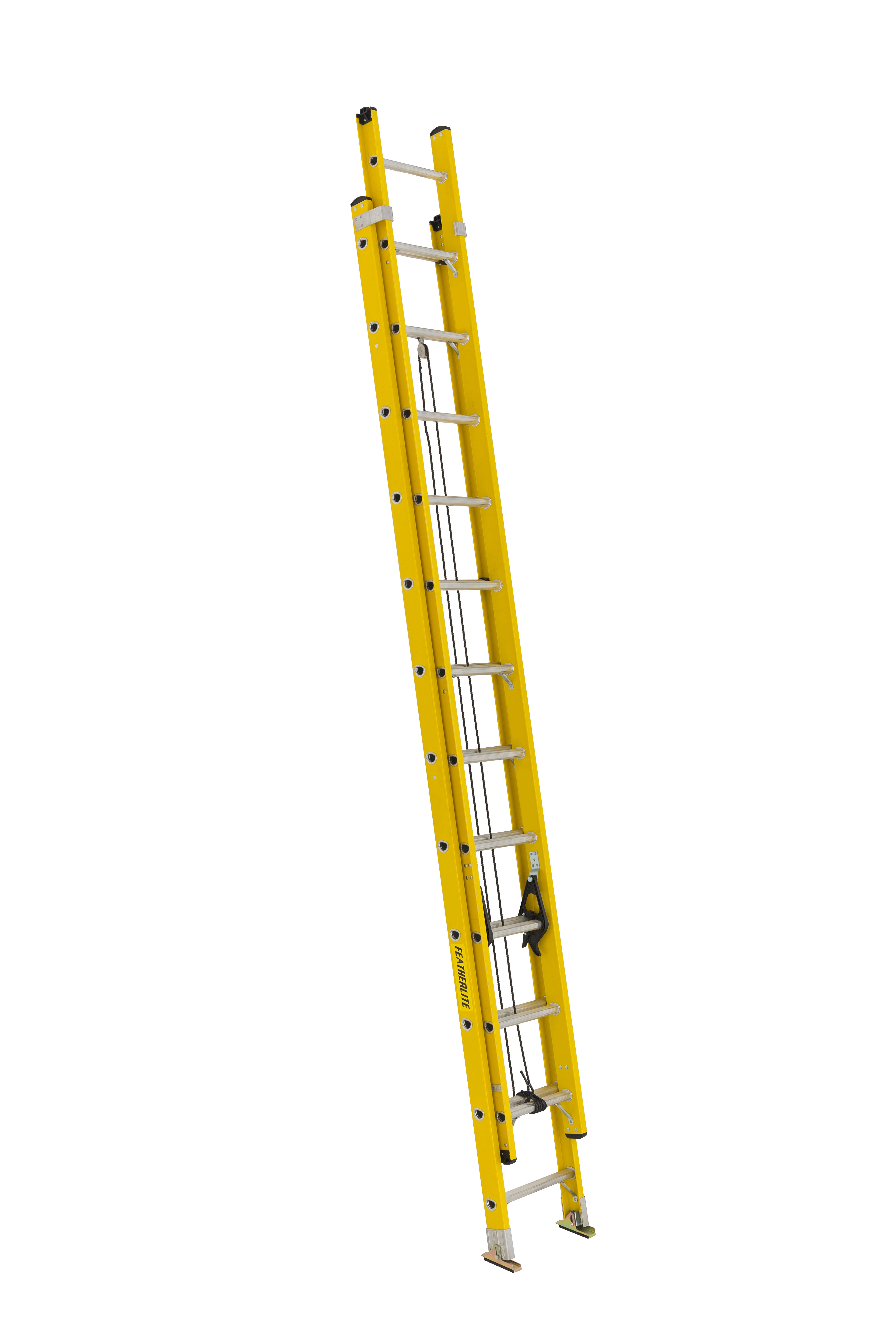 Symple Stuff Ajea 24 ft. Fiberglass Extension Ladder with 300 lbs. Load ...