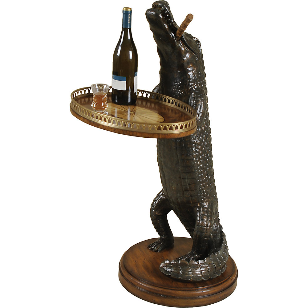 Maitland-Smith Verdigris Alligator Marquetry Serving Tray - Wayfair Canada