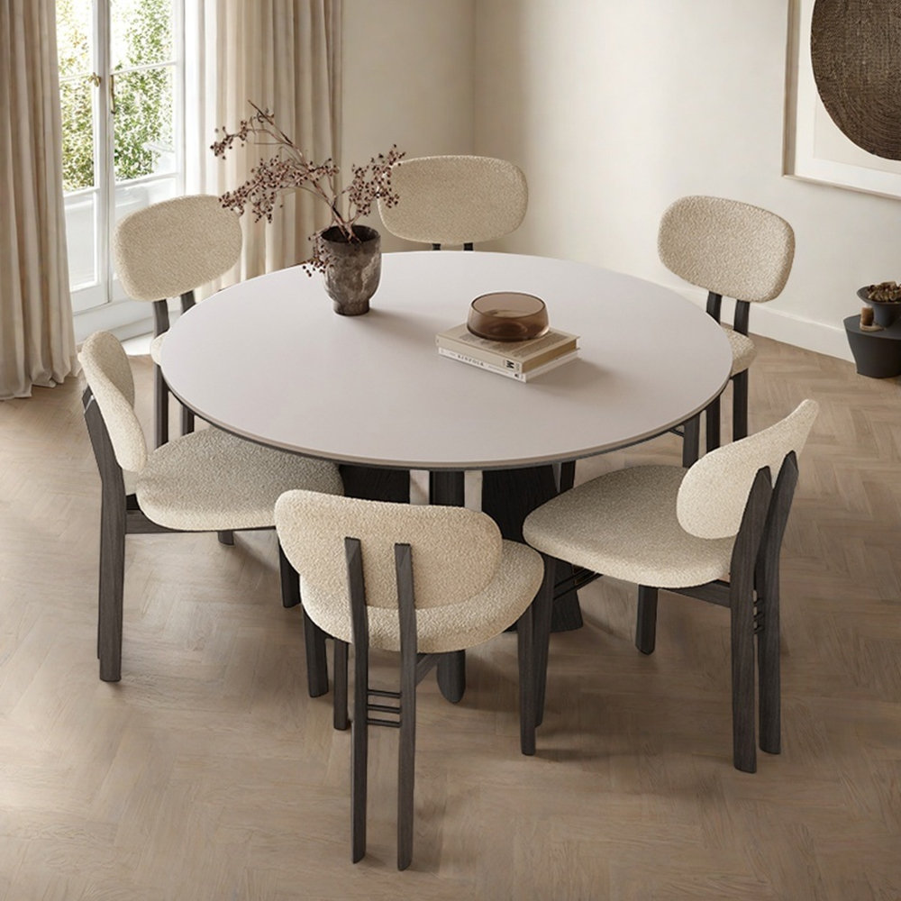 Elamer European retro simple round dining table set | Wayfair