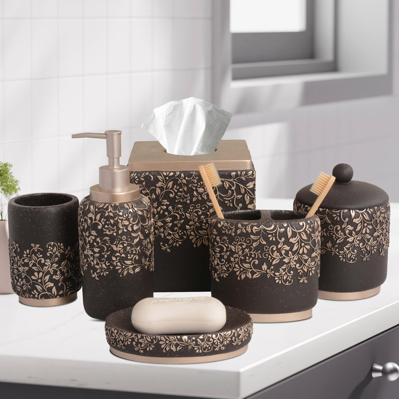 House of Hampton® Dorina 6 Piece Bathroom Accessories Set "& Reviews ...