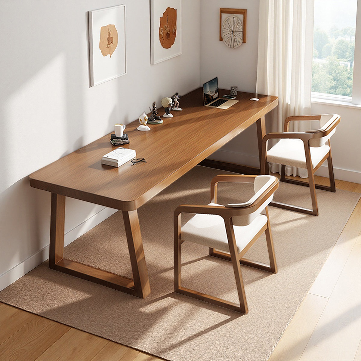 Hokku Designs Modern Simple Rectangular Solid Wood Desks - Wayfair Canada