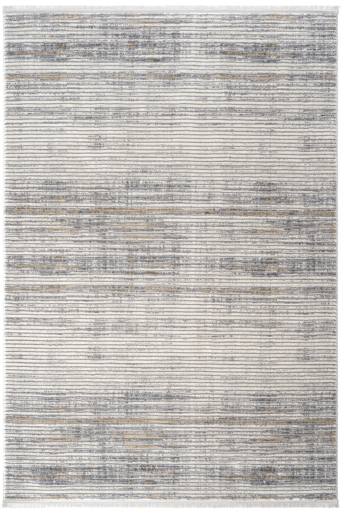 17 Stories Verona Taupe Soft and Shiny Textured Living Room Rug ...
