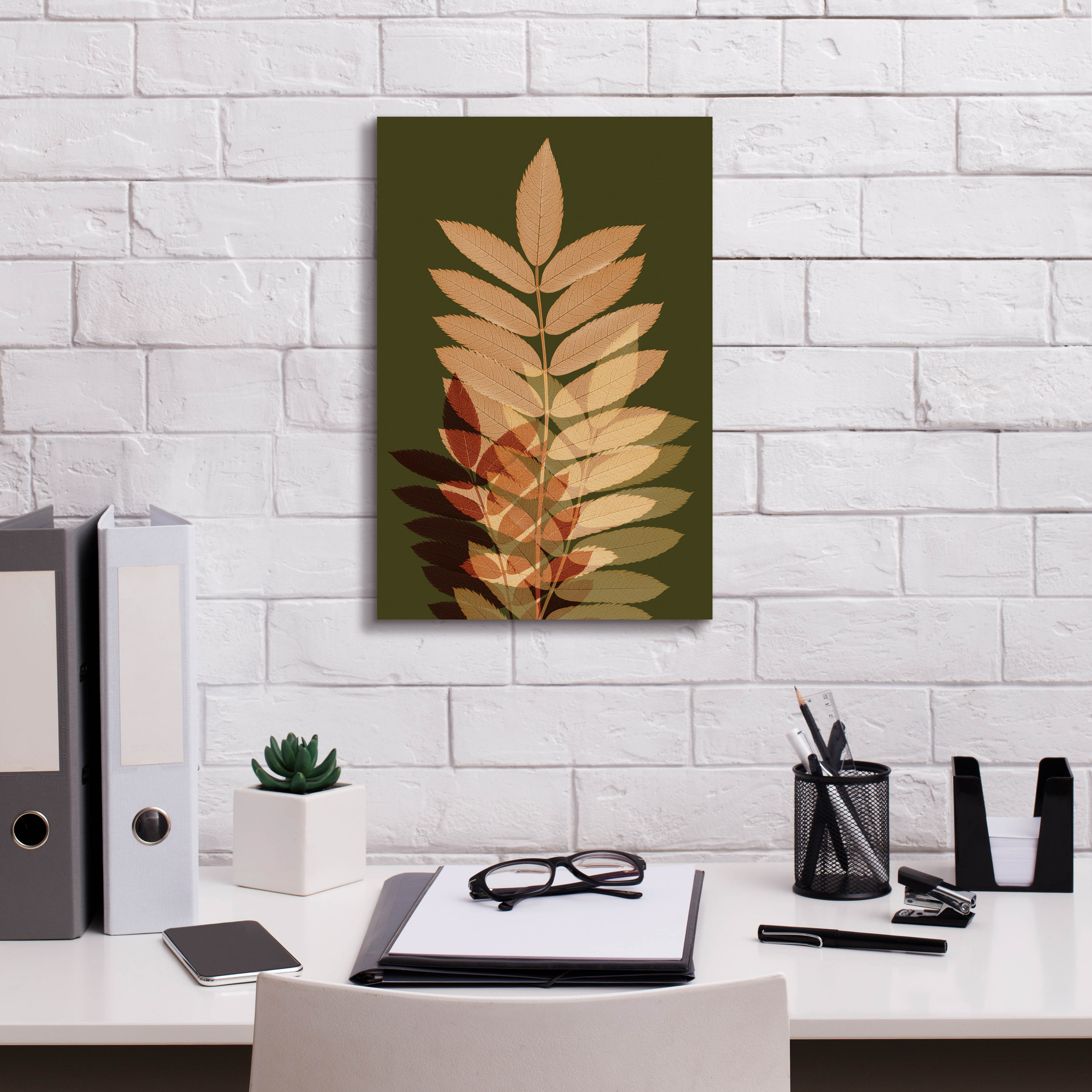 Gracie Oaks 'Fall Leaves 2' by Ian Winstanley Canvas Wall Art | Wayfair