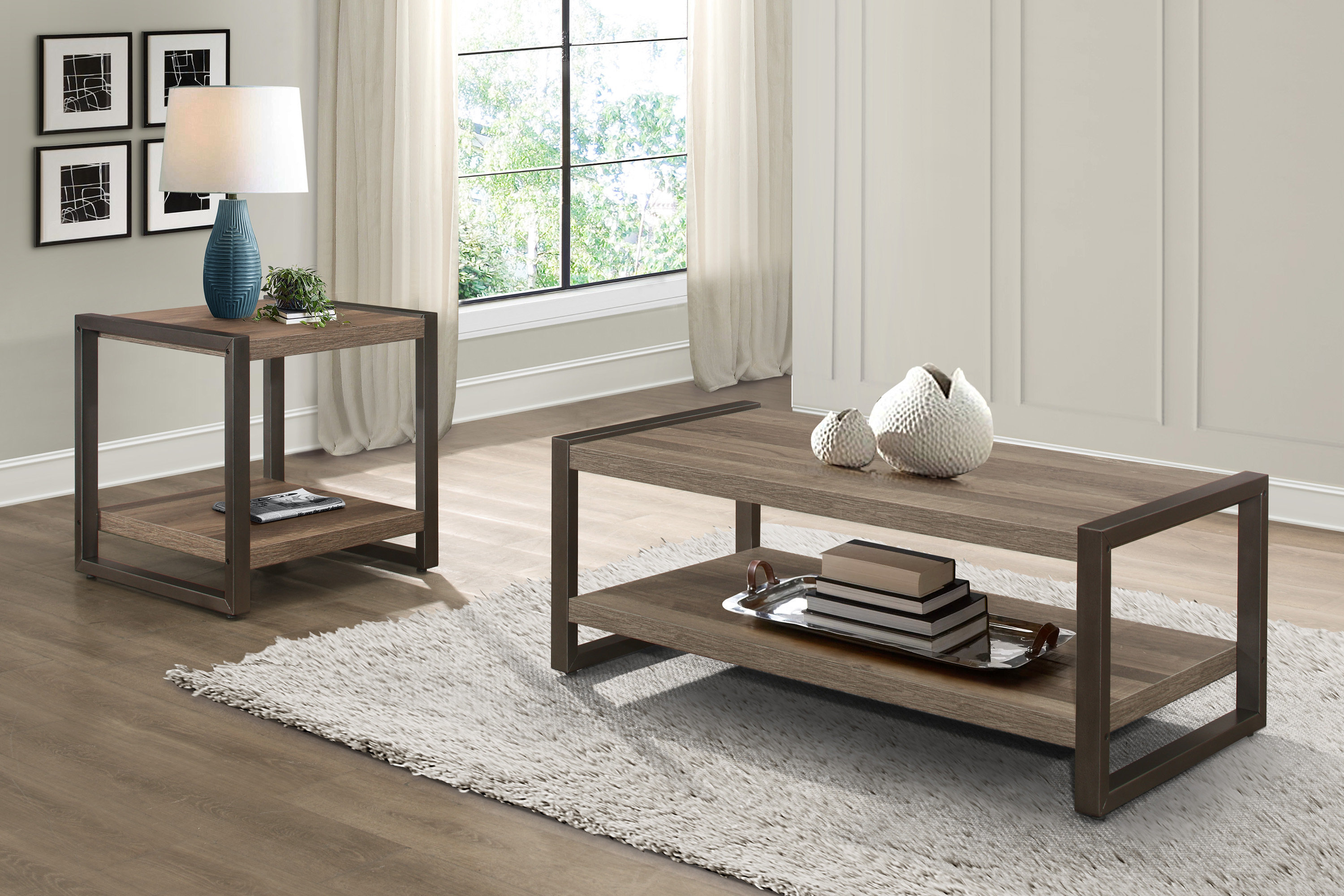 17 Stories Miraval 2 Piece Coffee Table Set | Wayfair