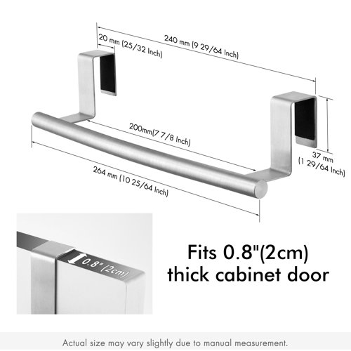 KES Over-The-Door Towel Bar Towel Rack Kitchen Bathroom Over the ...