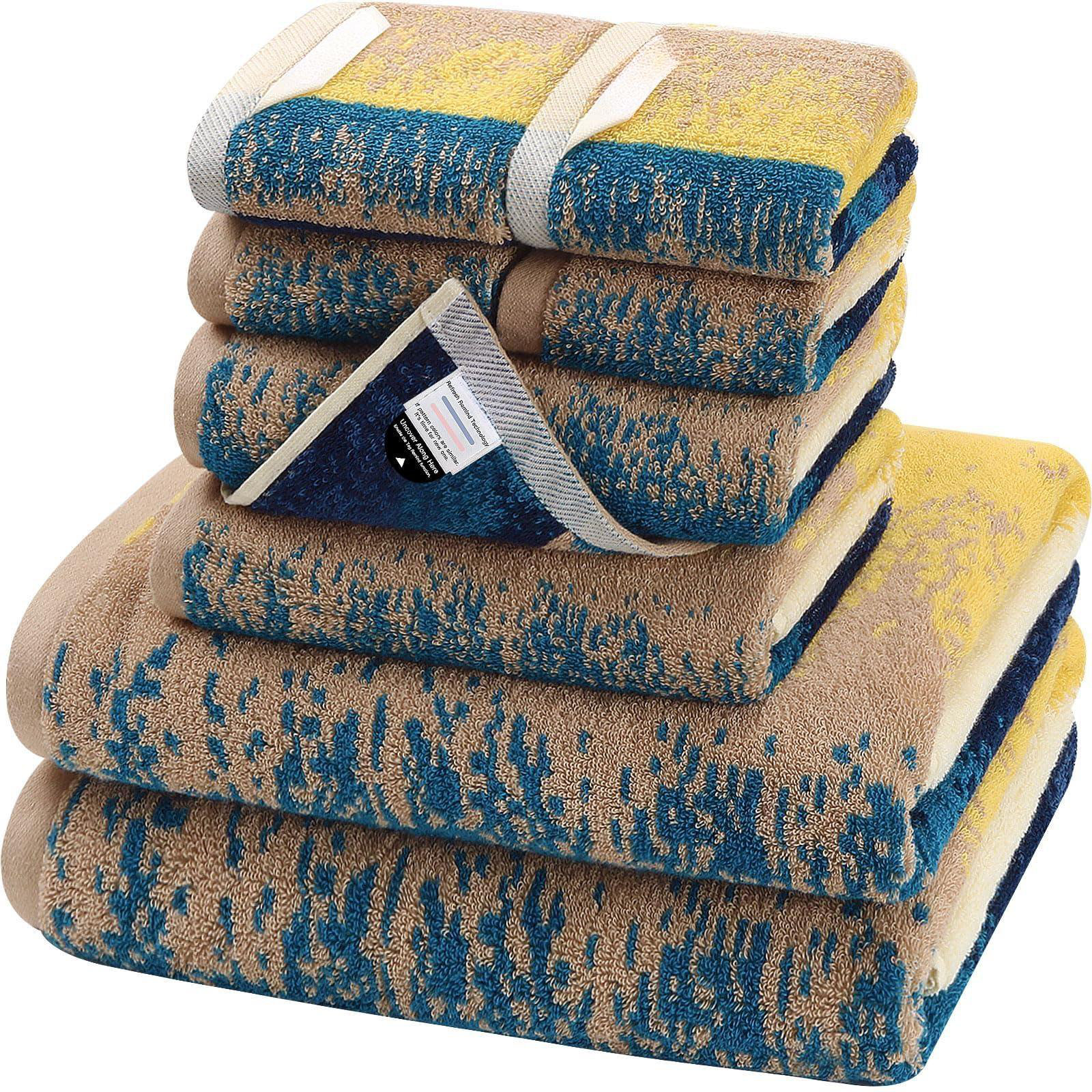 PSA LABORATORY FURNITURE LLC Luxury Bath Towel Set Of 8 Include 2 Bath ...