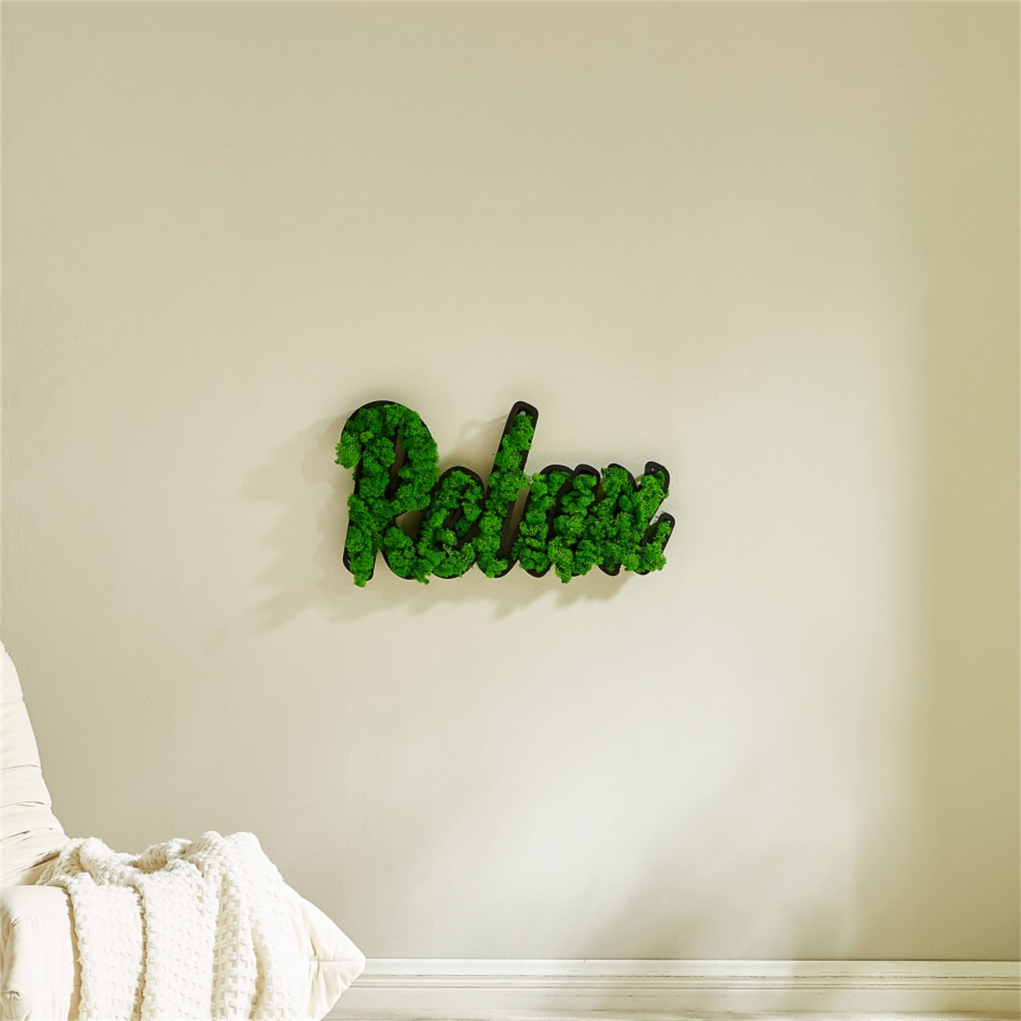 Hokku Designs RELAX Letter Art Moss Wall Decor - Wayfair Canada