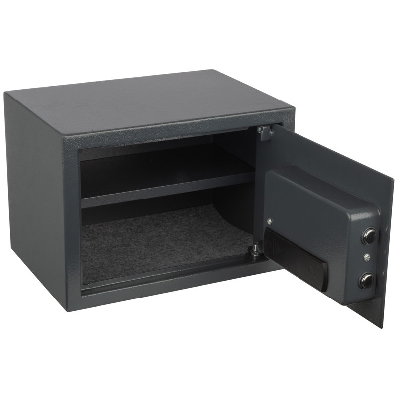 Stalwart Electronic Safe - Digital Biometric Fingerprint Lock - Dark ...