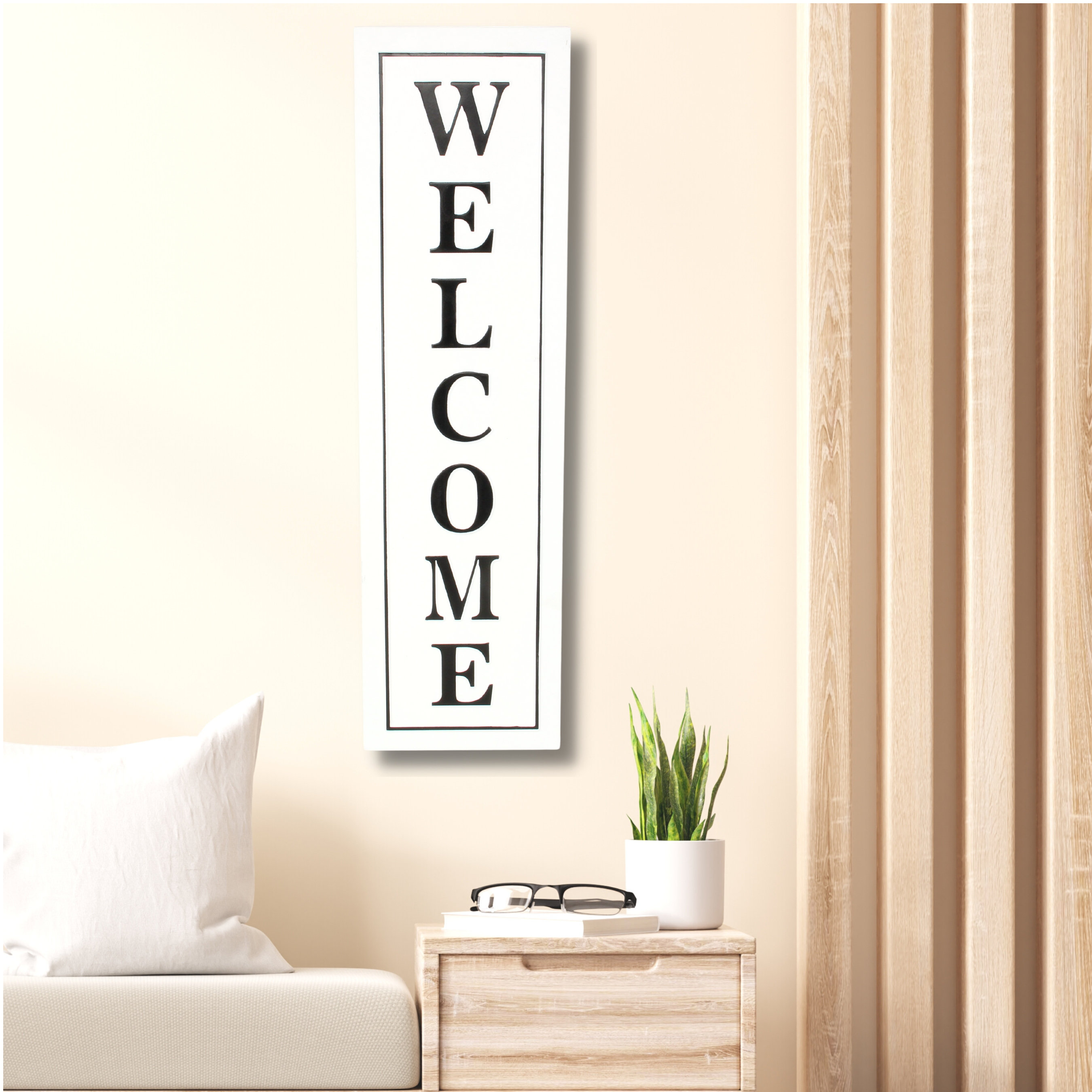 Ebern Designs "Welcome" Sign Wall Décor | Wayfair