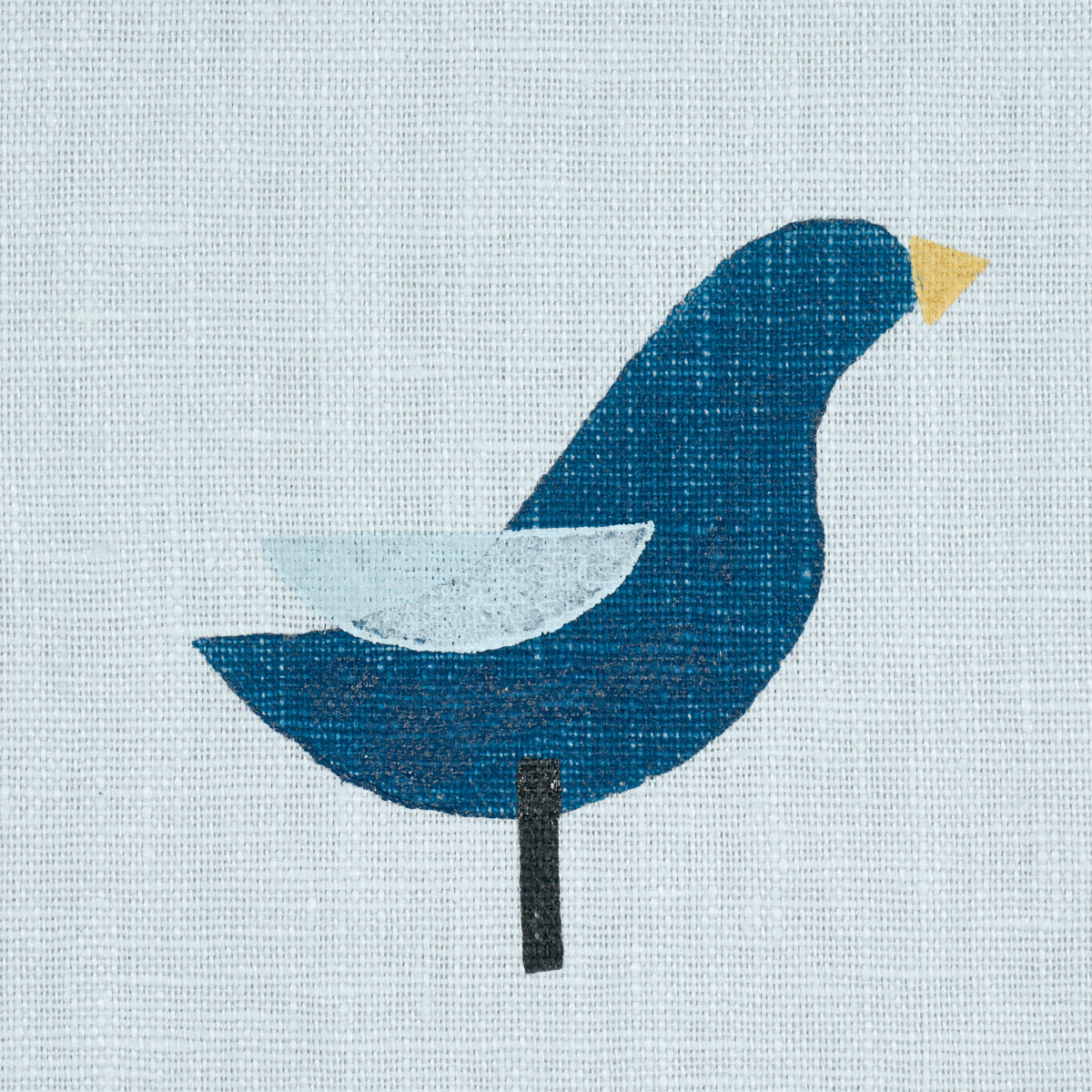 Schumacher X Caroline Z Hurley Birds Hand Block Print Fabric | Perigold