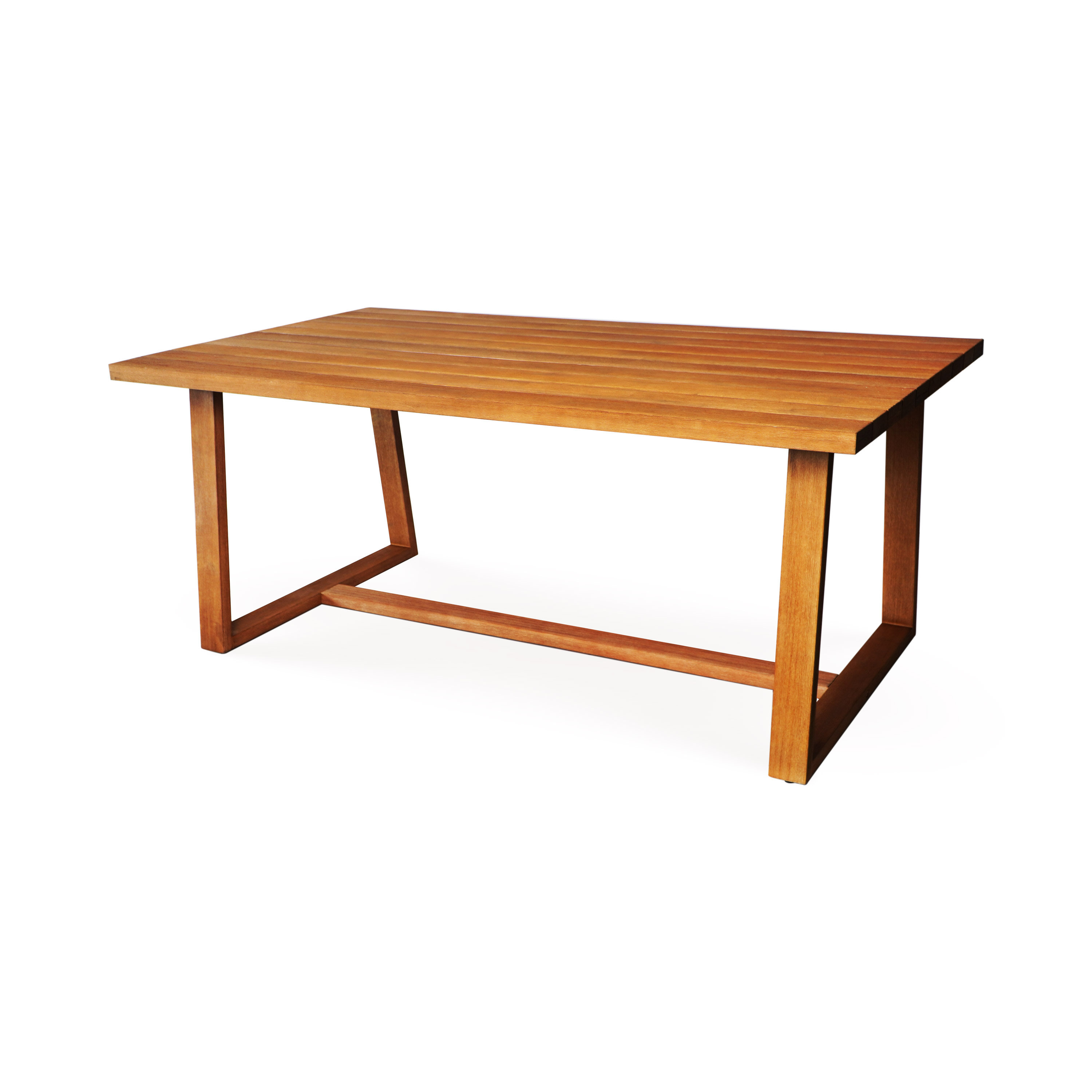 Latitude Run® Kamarley Acacia Solid Wood Trestle Dining Table | Wayfair