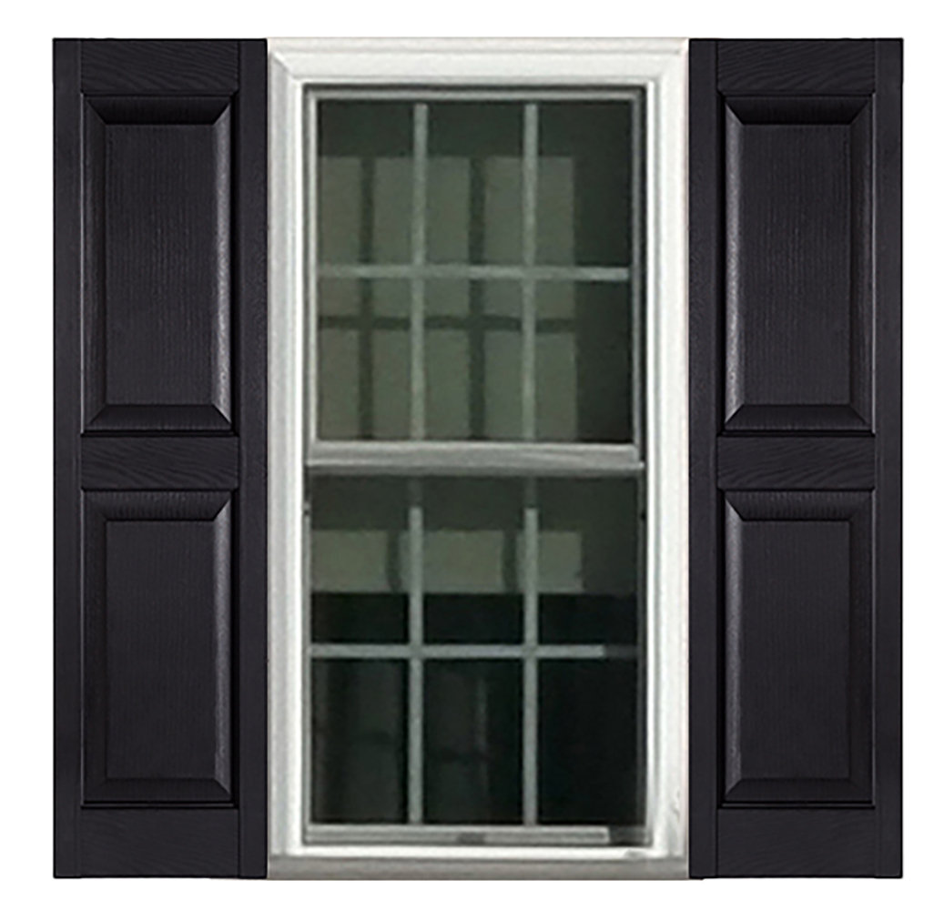 Perfect Shutters, inc. Premier Raised Exterior Shutters Pair & Reviews | Wayfair